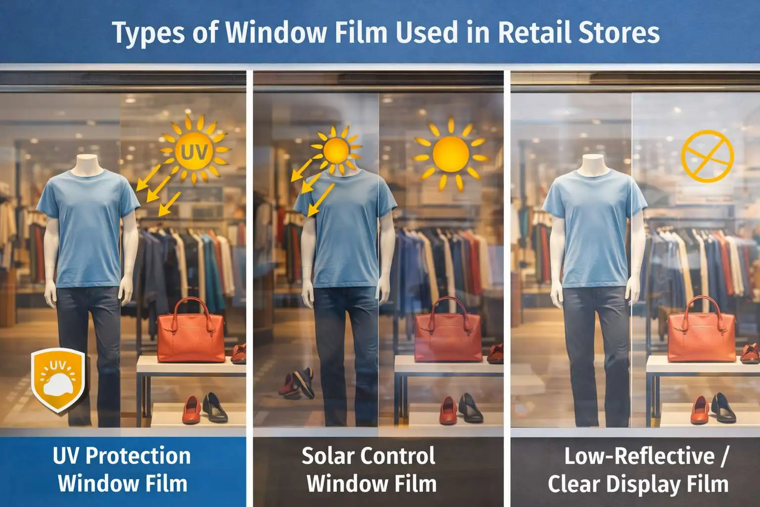 Window Film for Retail Stores | Protect Displays & Reduce Fading